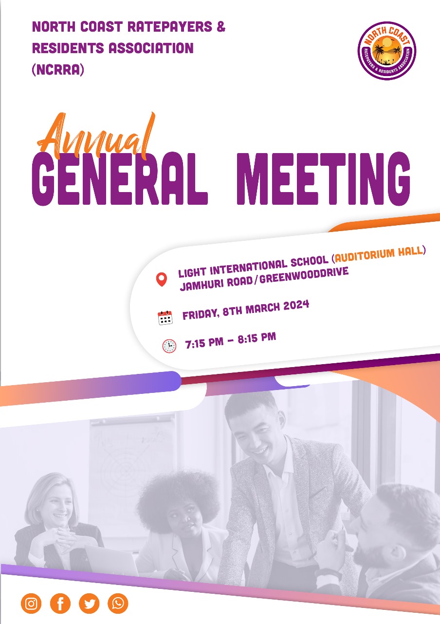 AGM 2024 - NORTH COAST RATEPAYERS & RESIDENTS ASSOCIATION